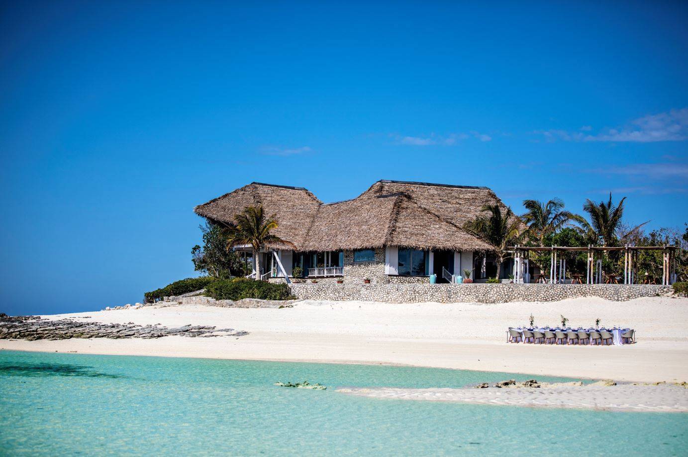 FOUR Magazine | Anantara Medjumbe Island Resort_Resort View from Beach 1